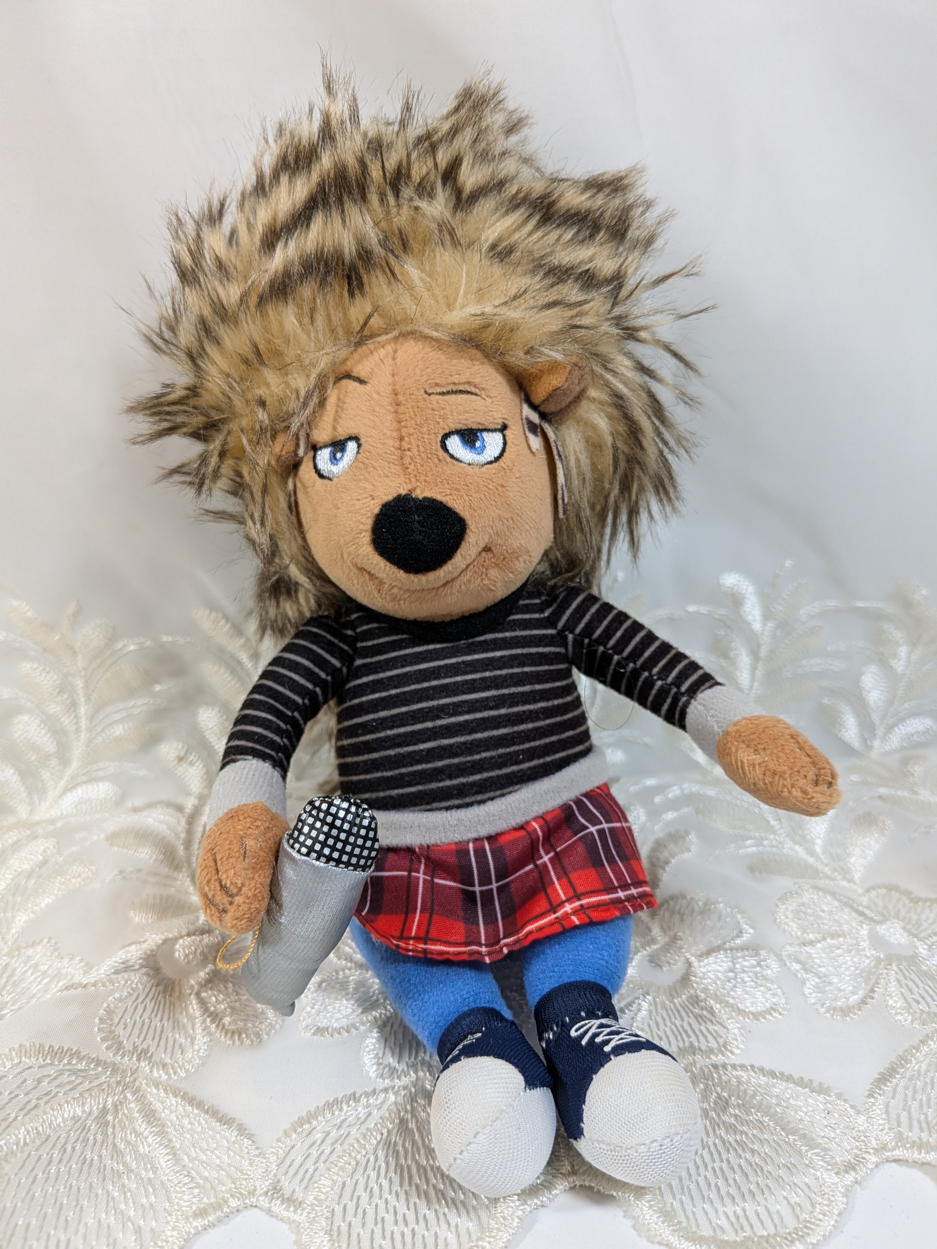 Ty Beanie Baby - Ash the porcupine from the movie Sing (7in) No Hang T ...